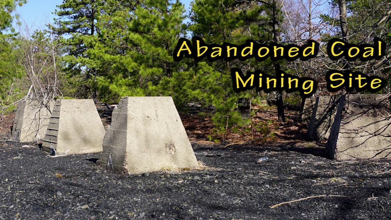 Exploring old coal mine site - while wandering in woods - YouTube