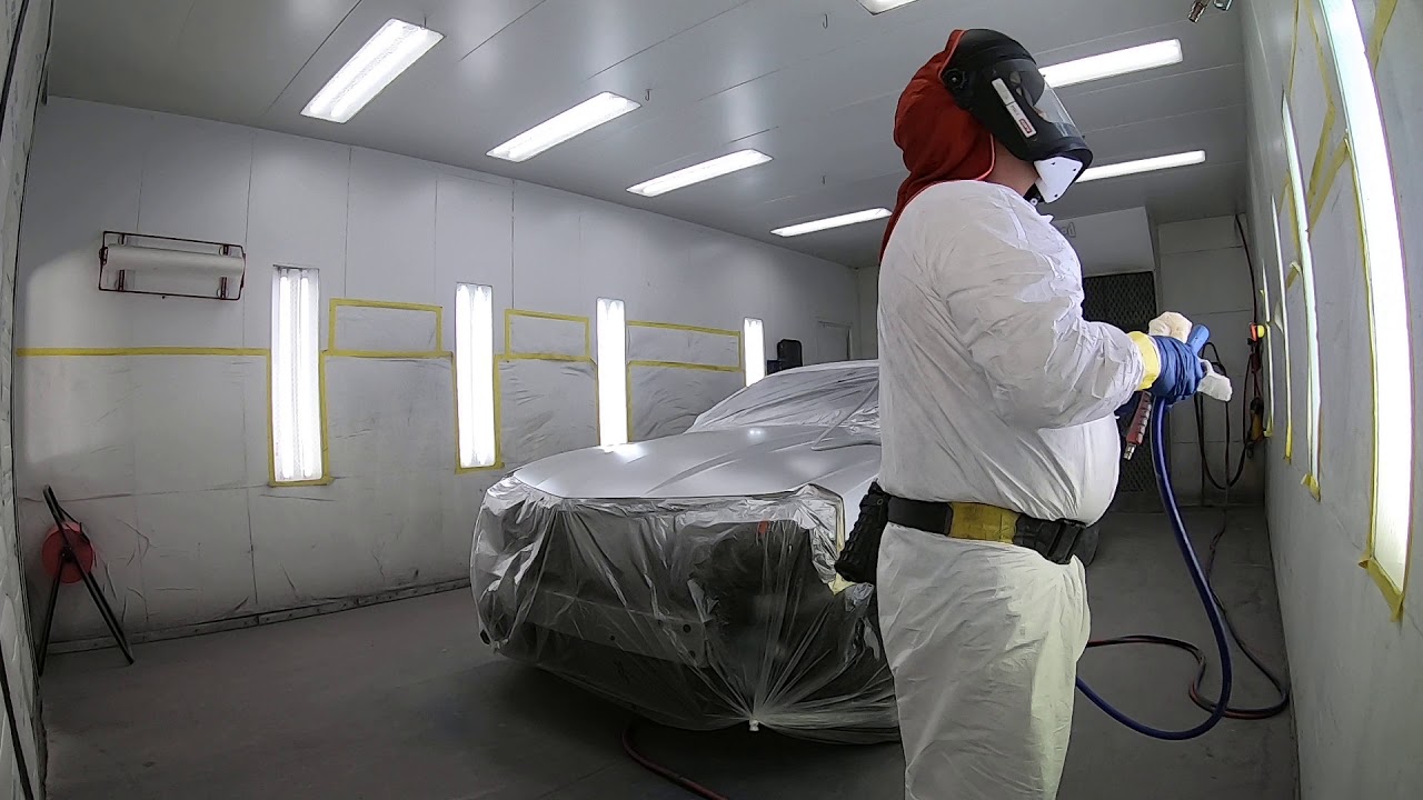 2010 Camero first clear coat Lesonal Universal clear - YouTube