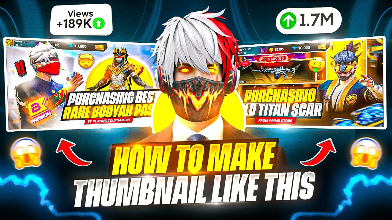 Make Easily Tournament type Thumbnail's 🤩 ! How to make solo tournament ...