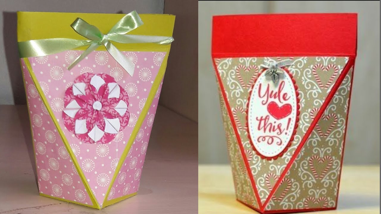 How to make Gift Box || DIY Gift Box || Self Closing Gift Box || Gift ...