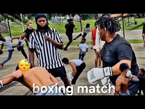 Crazy hood boxing match 🔥 - YouTube