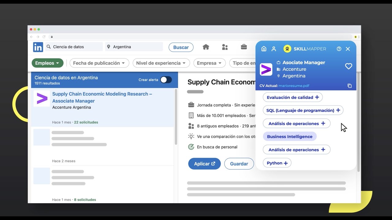 Lanzamiento de SkillMapper Extension: Up-skilling & Job hunting en un par de clicks - YouTube