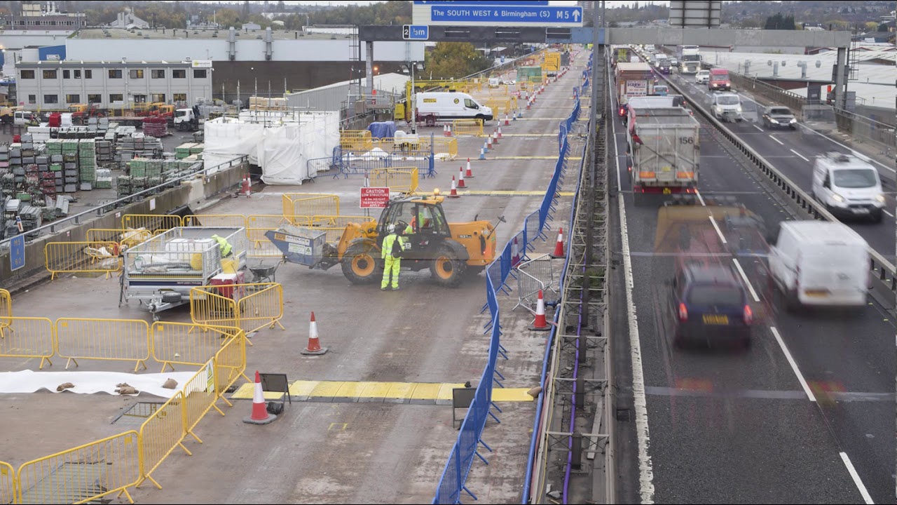 M5 Oldbury Viaduct Time Lapse Video - YouTube