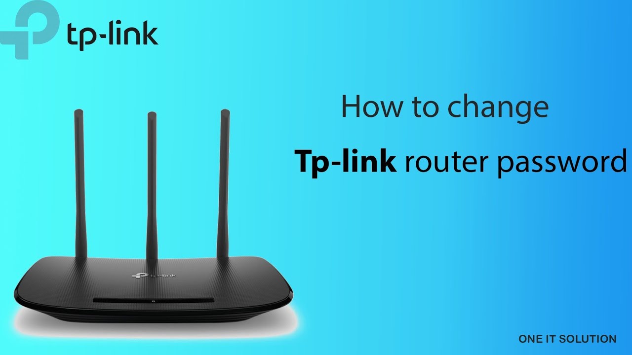 How to change tp-link router password - YouTube