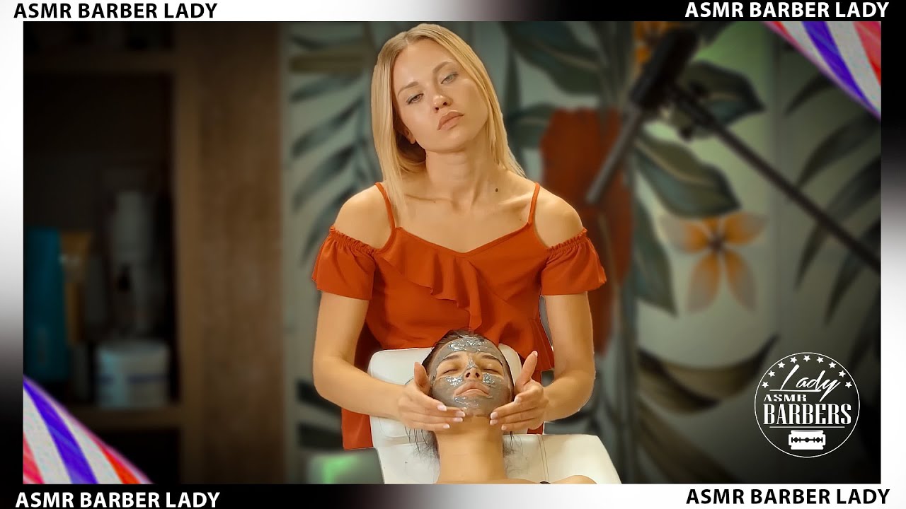 💈 ASMR Face Mask by Barber Lady - YouTube