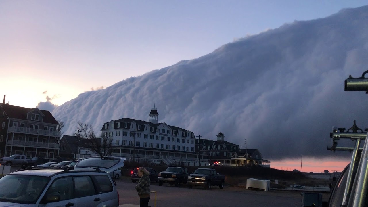 Waves of Rolling Clouds Approach Rhode Island - YouTube