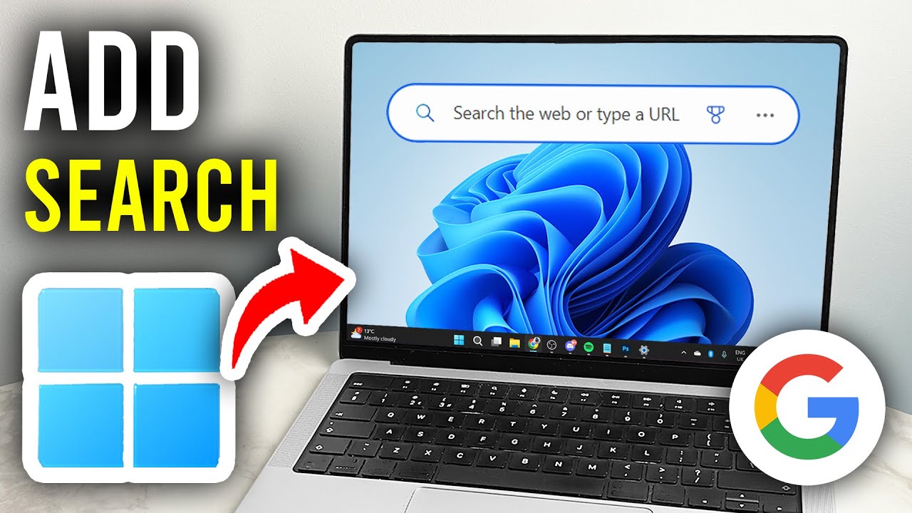 How To Add Google Search Bar To Desktop Windows - Step By Step - YouTube