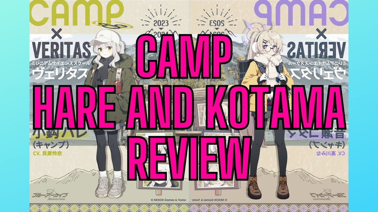 Blue Archive global Camp Hare and Kotoma review - YouTube