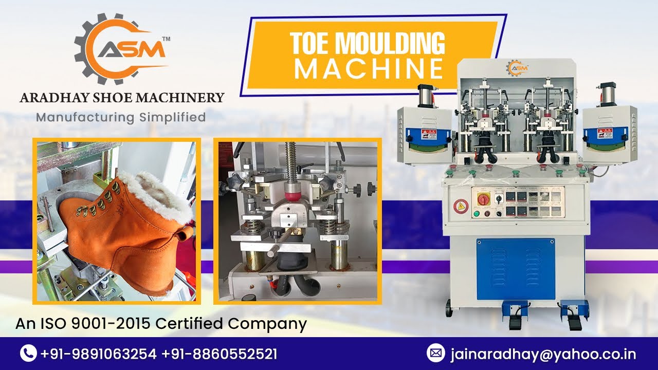 Toe Moulding Machine (Hot & Cold) - YouTube