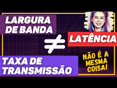 Largura de banda (bandwidth), taxa de transmissão (throughput) e latência [REDES DE COMPUTADORES]
