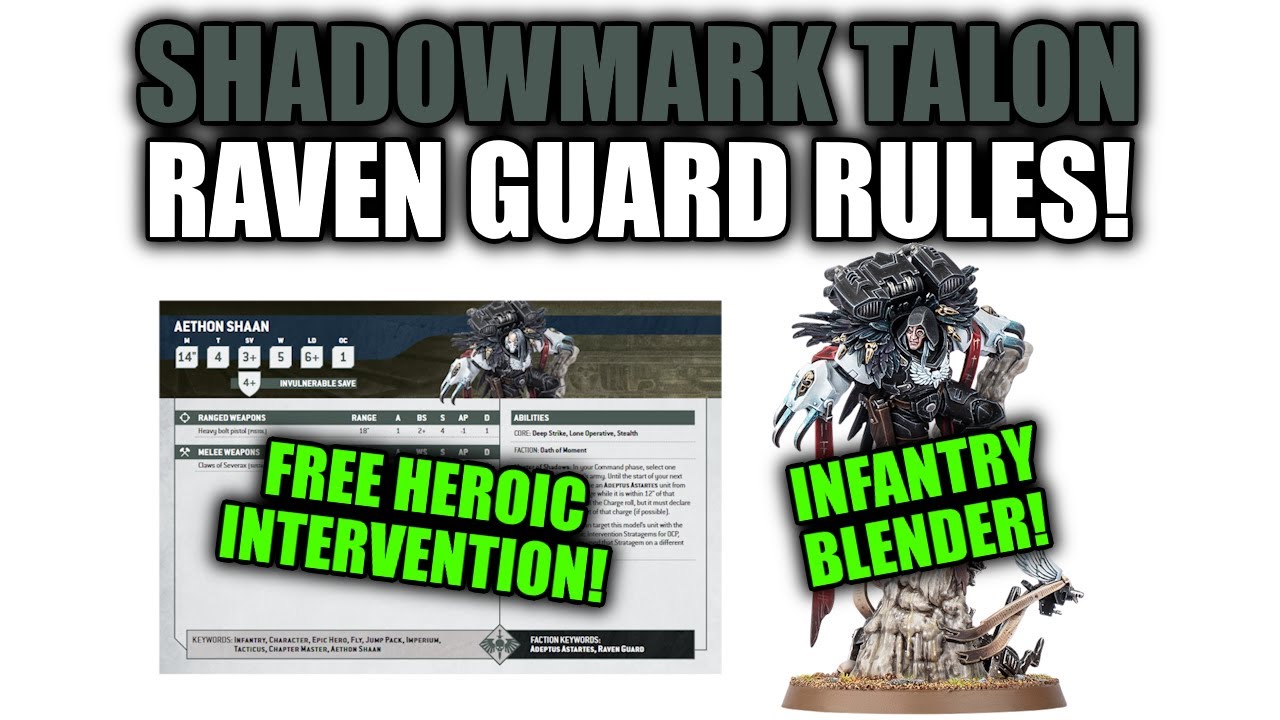 A NEW CHAPTER MASTER! Raven Guard Detachment Review! │ Warhammer 40k ...