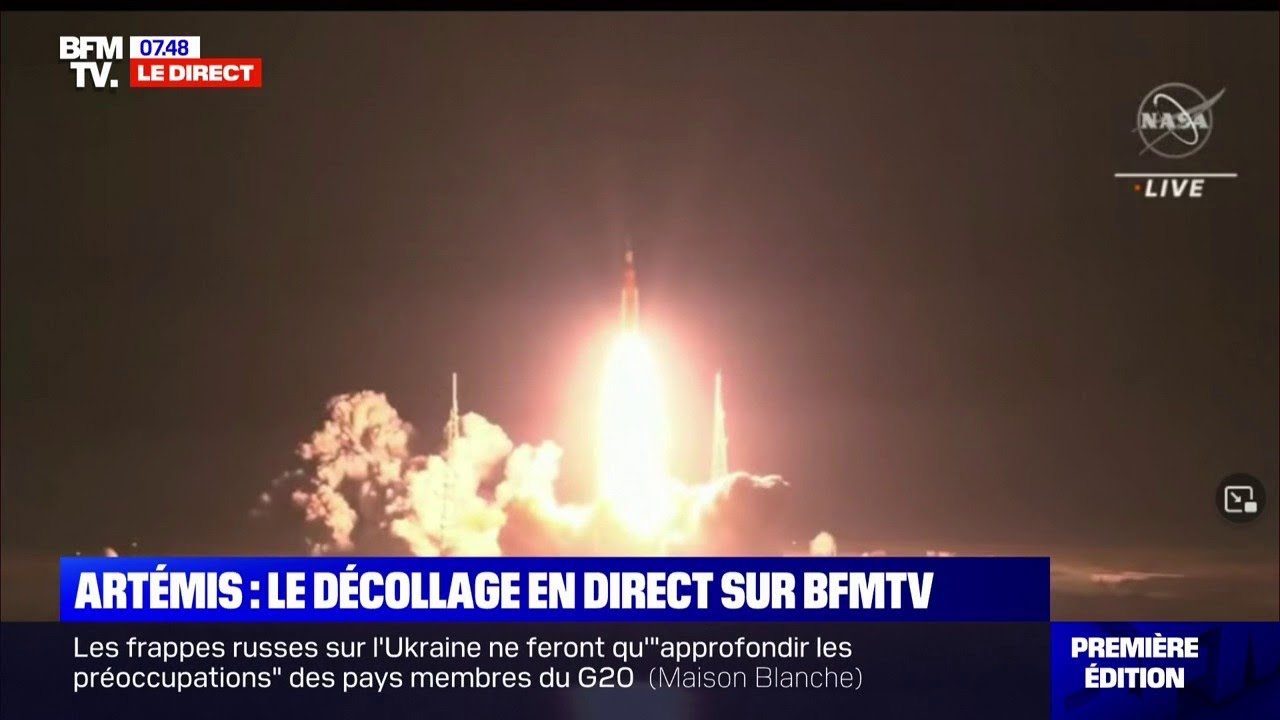 Mission Artemis La Fusée De La Nasa Décolle En Direction De La Lune