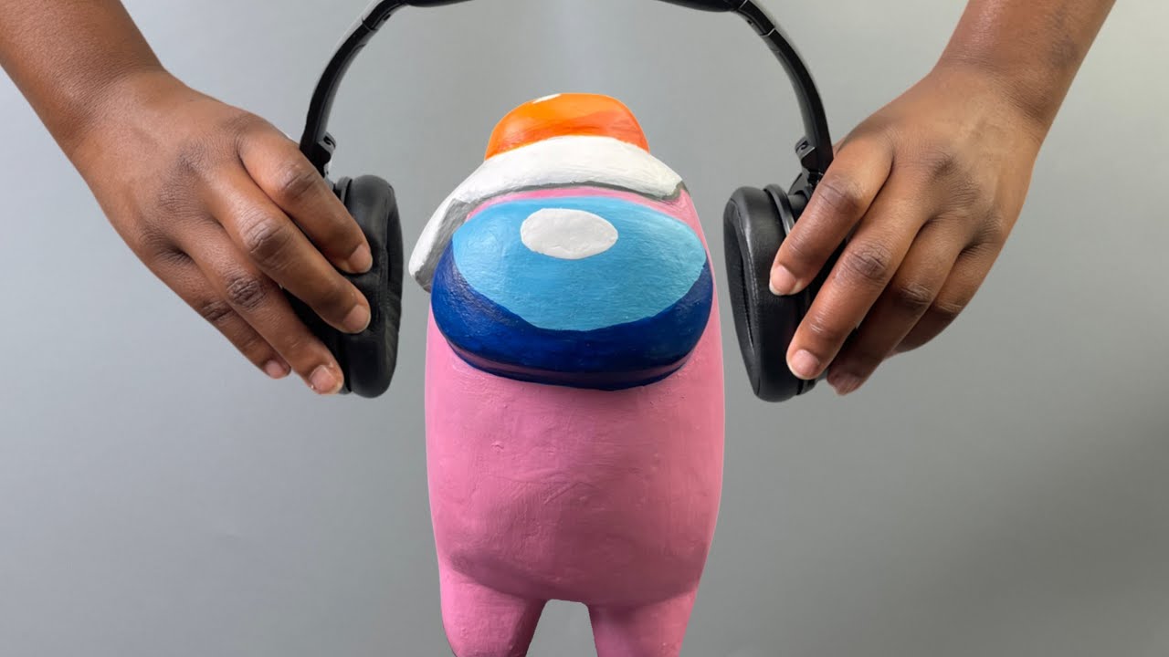 I made a Among Us headphone stand with a 3D pen - YouTube