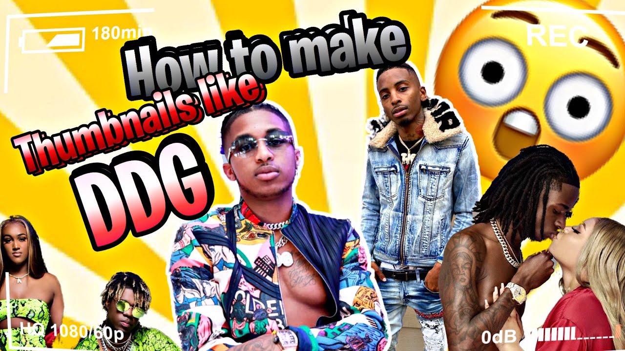 HOW TO MAKE THUMBNAILS LIKE DDG, Monique Reid !!ON A IPHONE like a pro ...