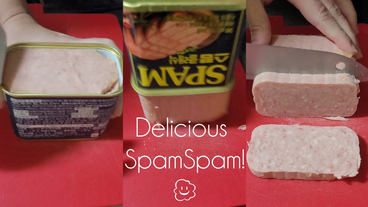 Classic spam STICKY cutting! Spam ASMR! - YouTube