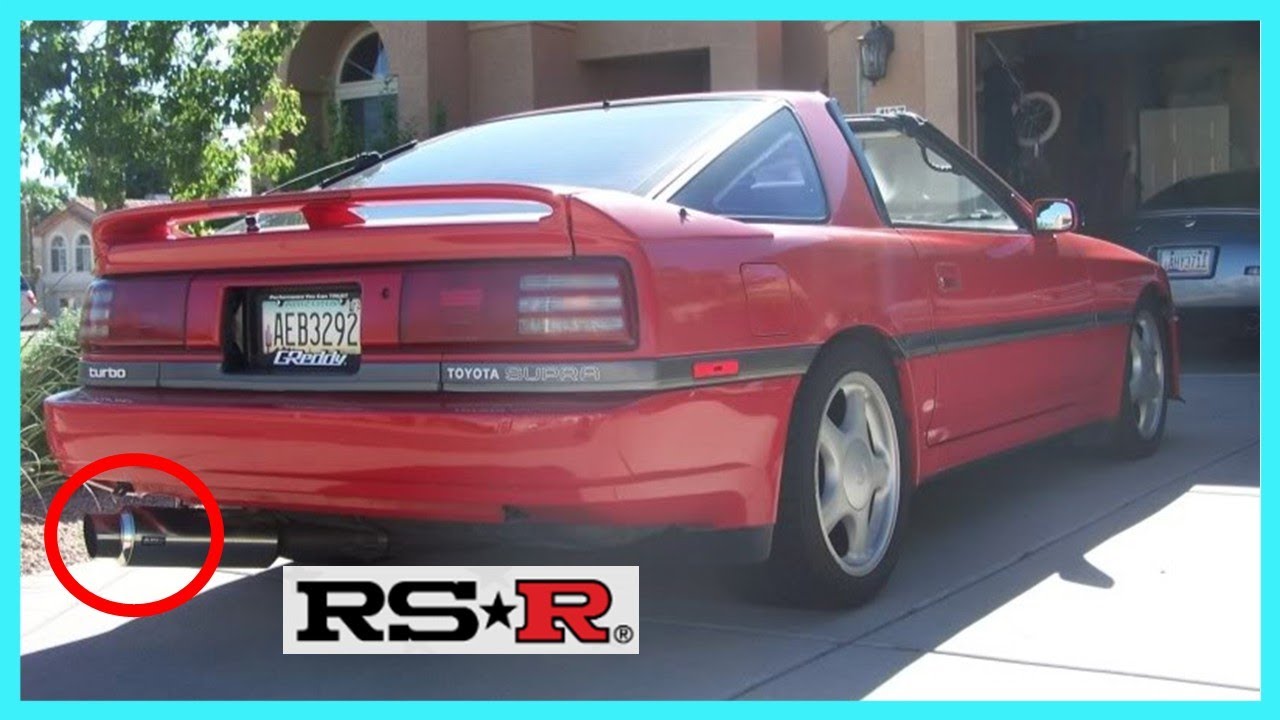MK3 Supra Full 3 Inch Exhaust - YouTube
