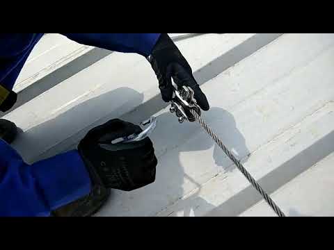 Life line installation - YouTube