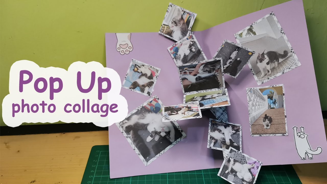 Pop Up Card - How to make a pop up photo collage using a twist ...