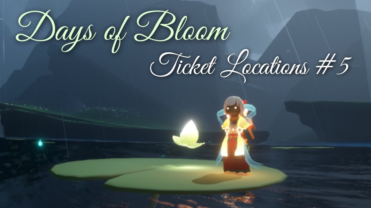 Today's Ticket Locations for the Days of Bloom #5 | Sky: Children of ...