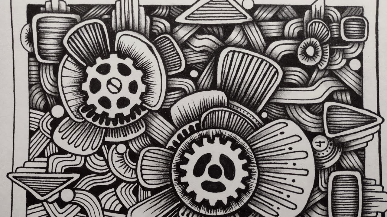 Inktober Day 4 | Draw Mesopunk - YouTube