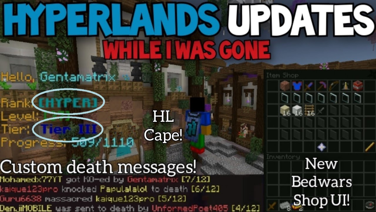 Minecraft Hyperlands Updates while I was gone! Along with some gameplay ...