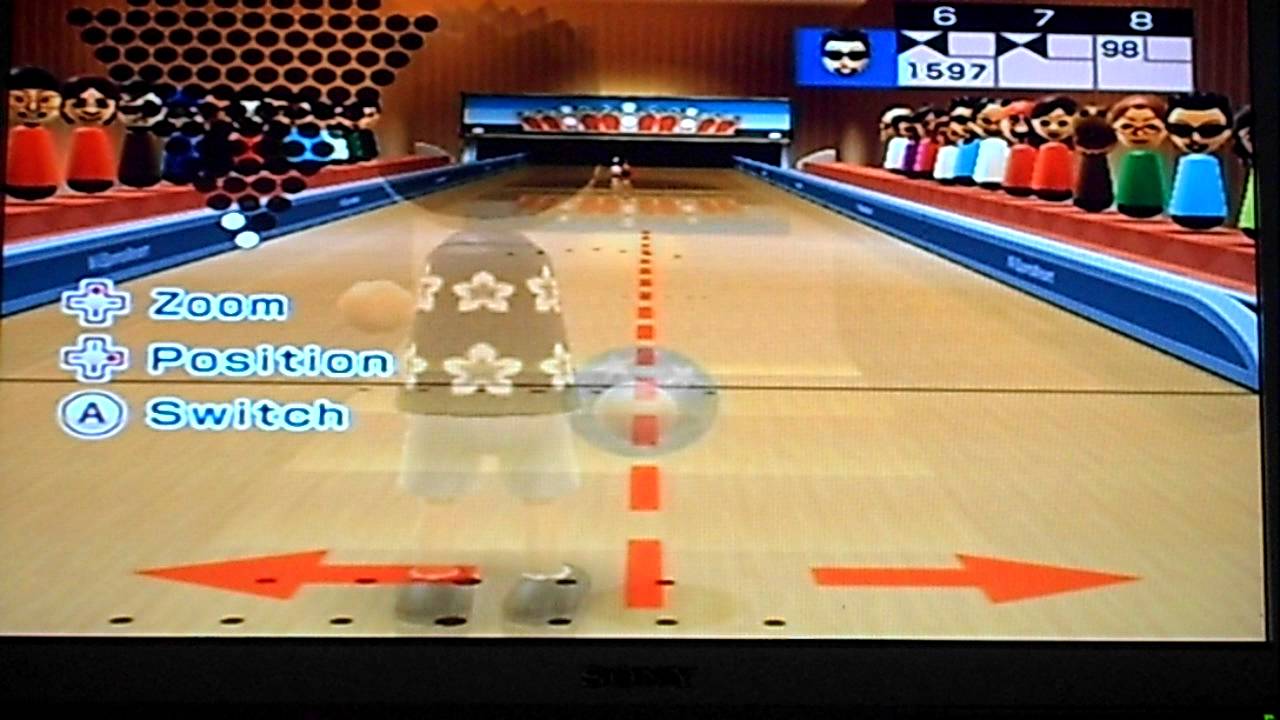 Wii Sport resort bowling 100 pin - YouTube