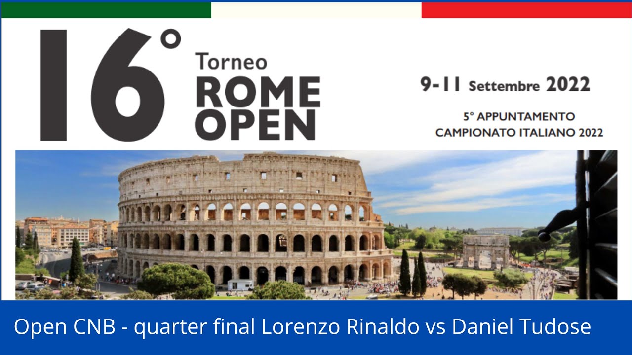 16th Rome Open - Open CNB - quarter final - Lorenzo Rinaldo vs Daniel ...