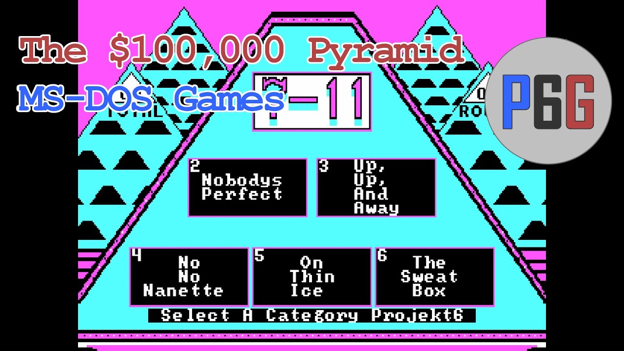 124 - Struggling with the $100,000 Pyramid - MS-DOS Games - YouTube