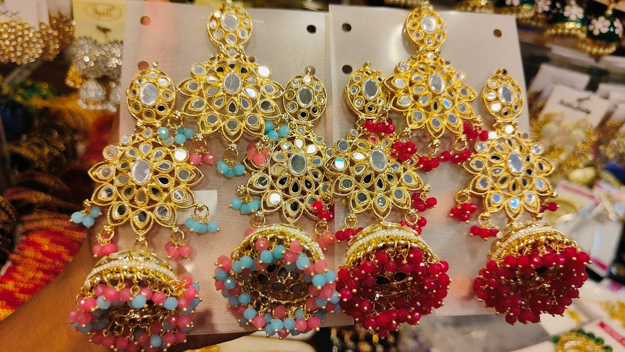 New designer mirror cut tikli earrings set collection at Mirpur 10 # ...