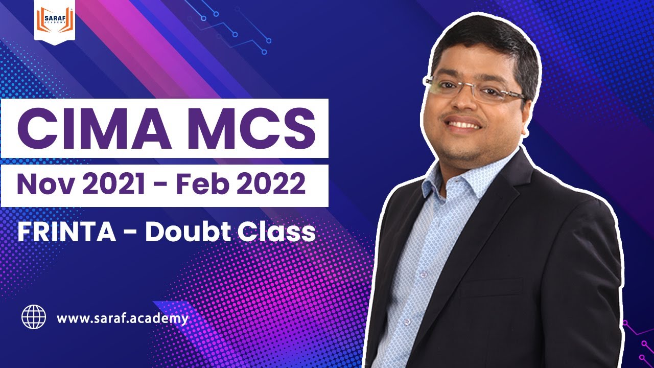 CIMA MCS | FRINTA | Nov 2021-Feb 2022 | Doubts - YouTube
