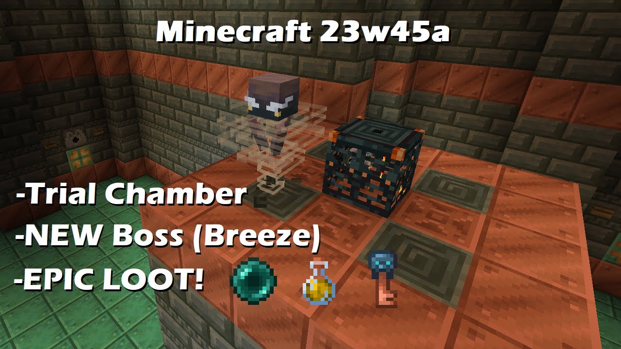 Exploring The New TRIAL CHAMBERS In Minecraft! (23w45a Snapshot) - YouTube