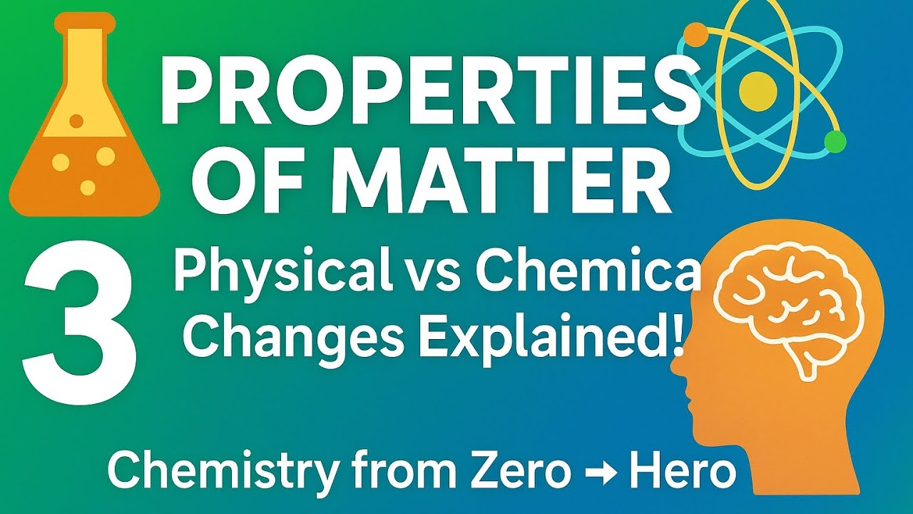 3️⃣ Properties of Matter - Physical vs Chemical Changes Explained ...