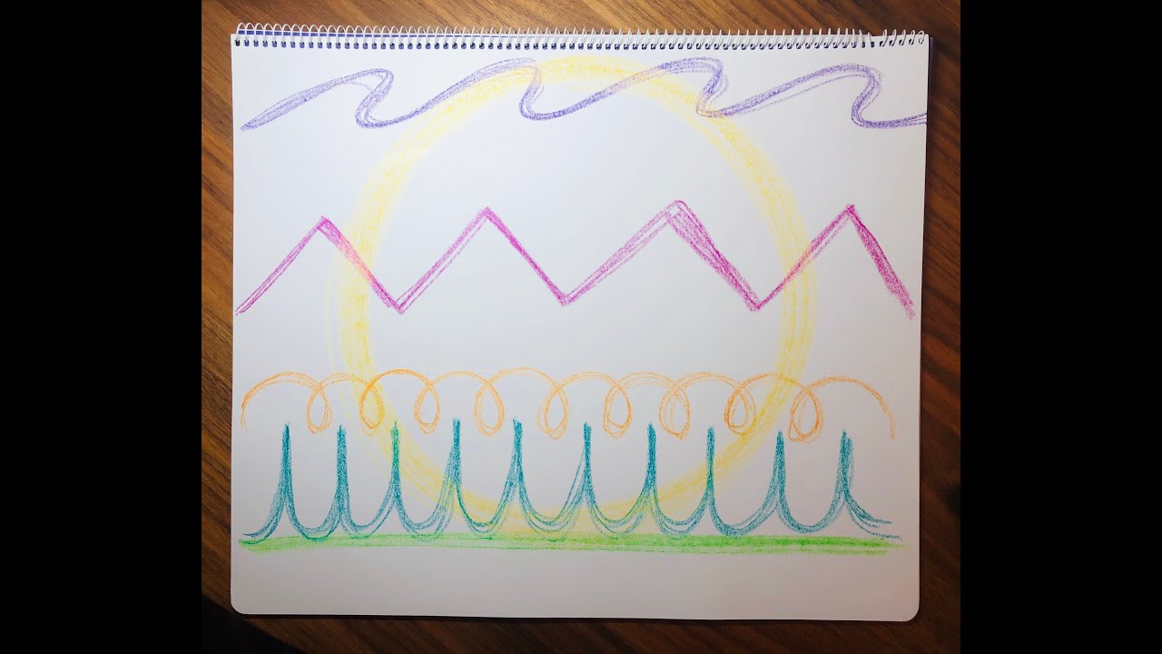 First Grade Form Drawing #5 a Spring Story - YouTube