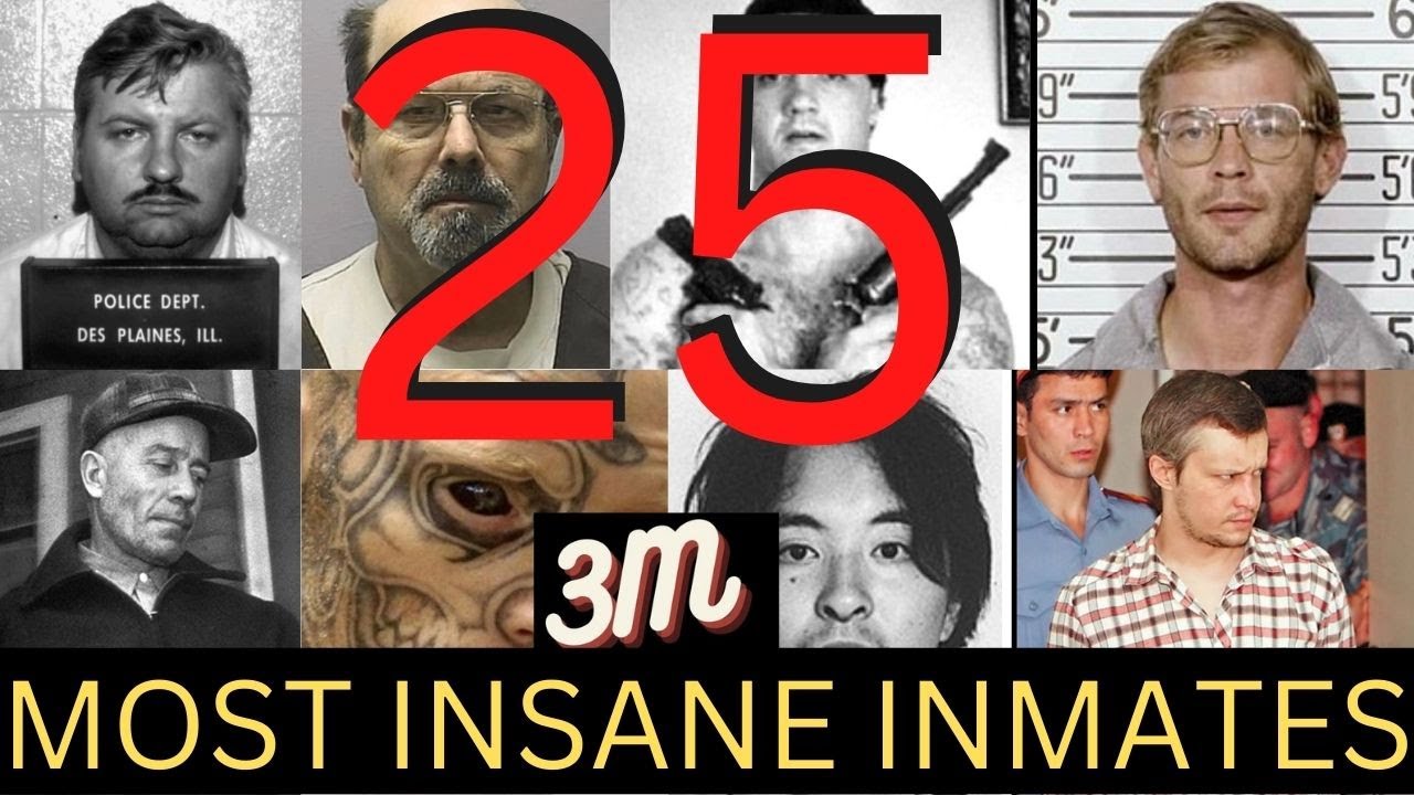25 MOST INSANE INMATES - YouTube
