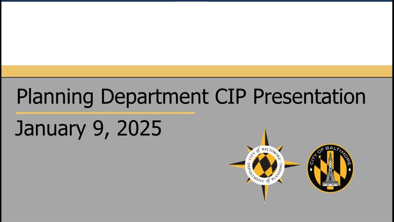 Planning Department CIP Overview 2025 - YouTube