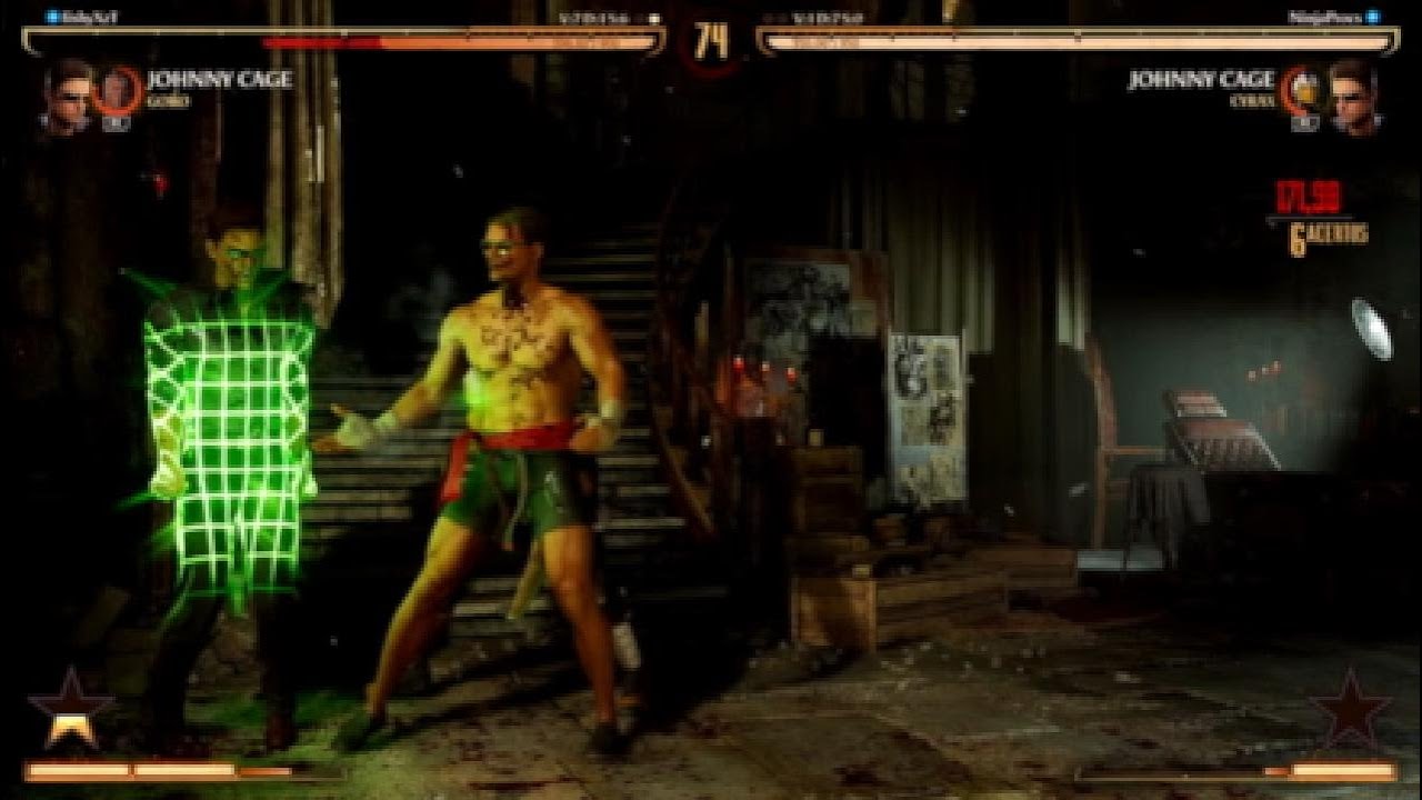 Mk1 Johnny Cage cyrax combos setup 100% - YouTube
