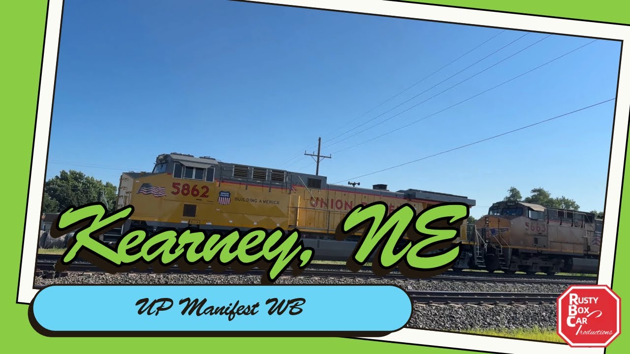 Union Pacific Manifest With 6 Locomotives - Kearney Nebraska - Rusty ...