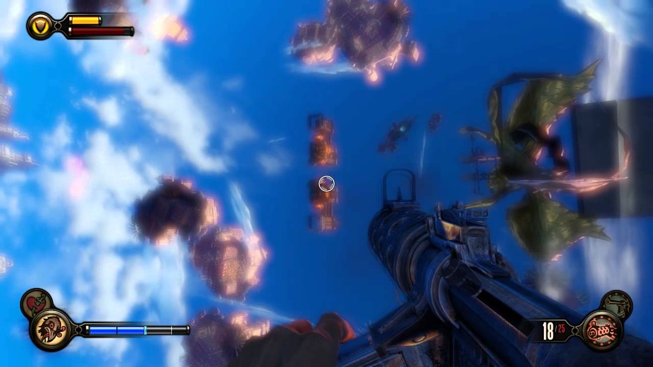 Bioshock Infinite - Out and Under the map, then Trapped inside Zeppelin ...
