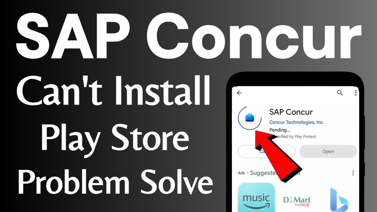 fix Can't Install Sap Concur App Google Play Store | Download Pending ...