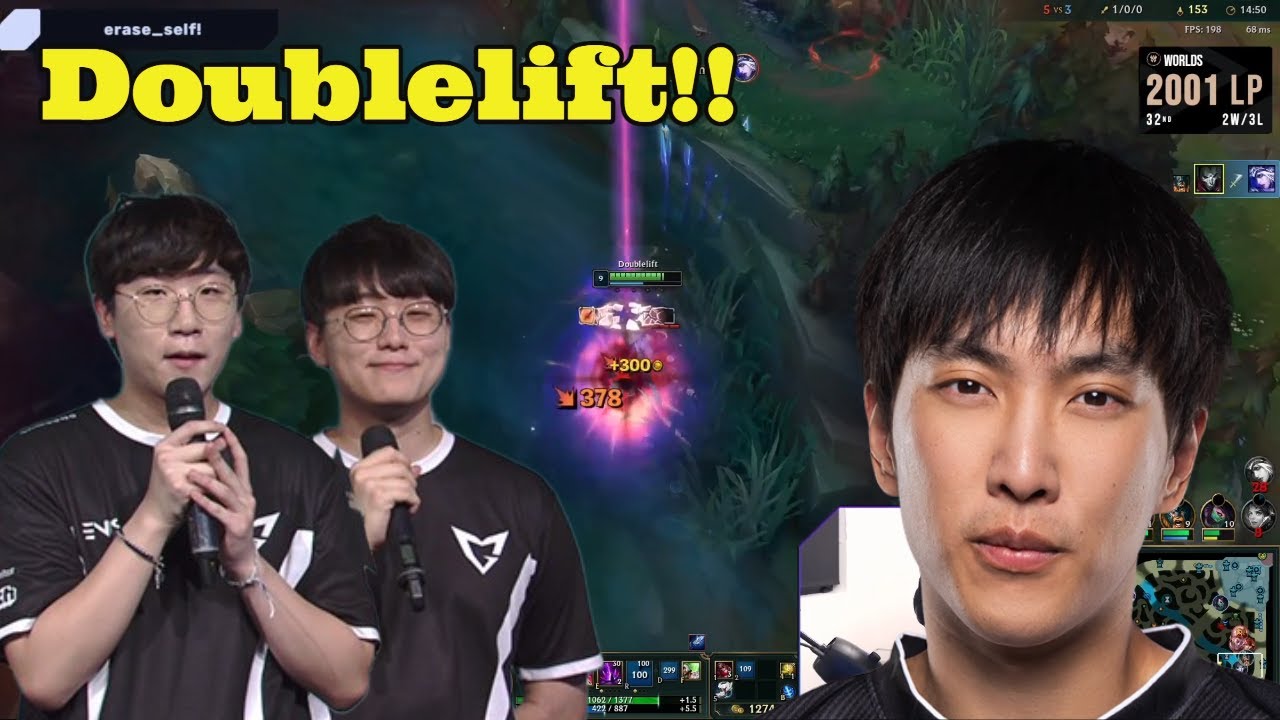 CoreJJ And Ruler Watch Doublelift SMURFING In Worlds Champions Queue ...