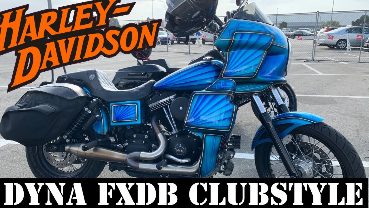 Dyna FXDB Clubstyle Full FXRT Fairing Awesome Paintjob TBR Exhaust ...