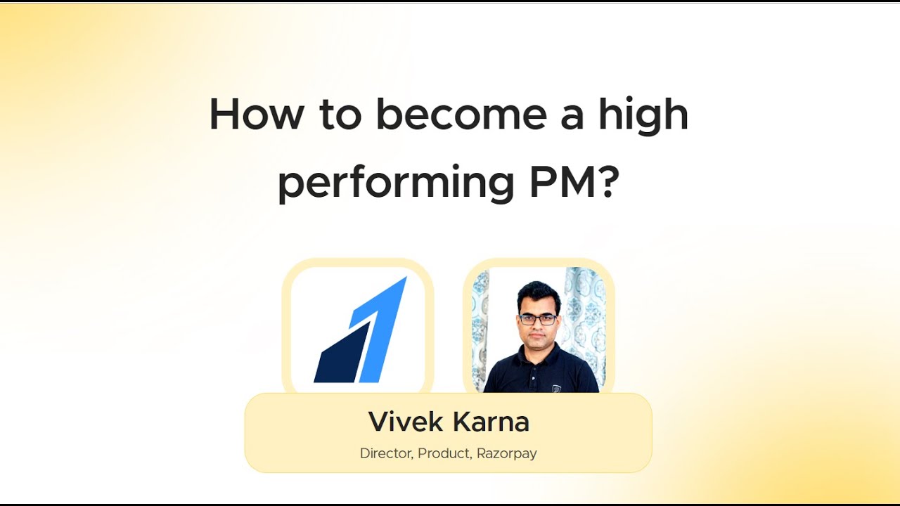 How to become a high performing PM? - YouTube