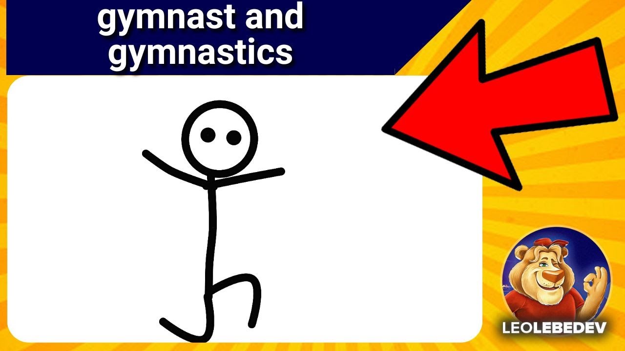 Stickman animation gymnast and gymnastics - YouTube
