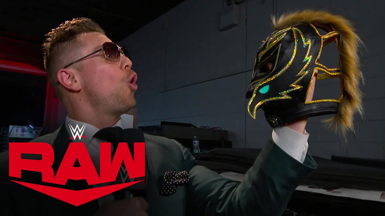The Miz gifts Rey Mysterio’s mask to Logan Paul: Raw, March 21, 2022 ...