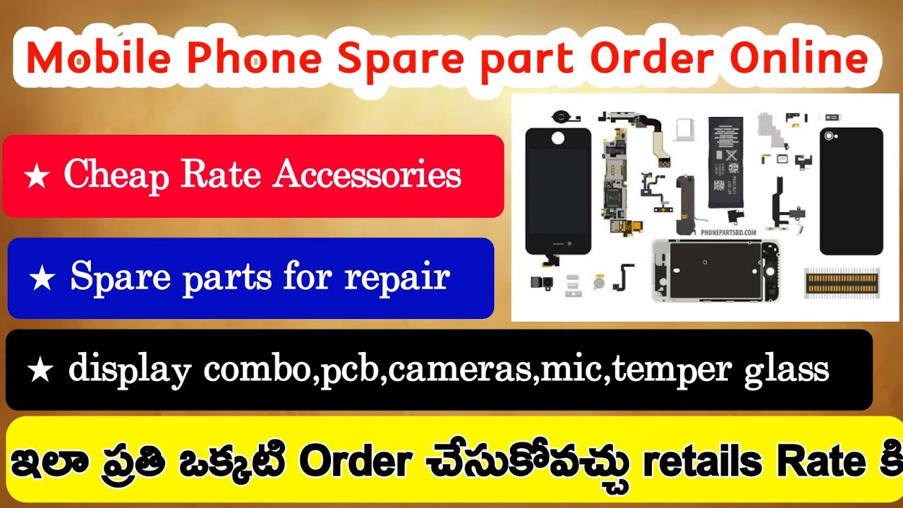MOBILE SPARE PARTS ORDER ONLINE | CHEAP MOBILE ACCESSORIES | - YouTube