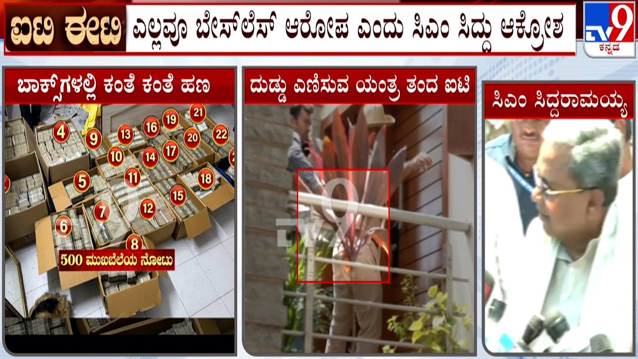 BJP Allegation On Congress Govt Over IT Raid In Bengaluru Is Baseless ...