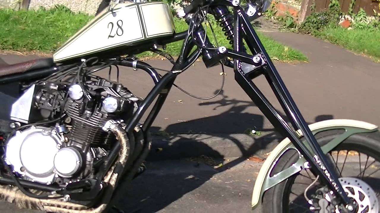Suzuki GS550 Old School Chop/Bobber - YouTube