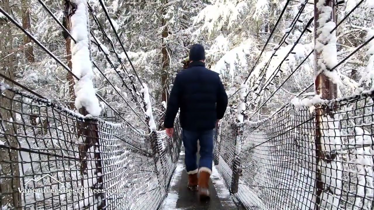 Capilano Bridge in Snow - YouTube