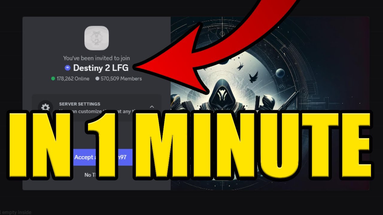 HOW to JOIN DESTINY 2 LFG DISCORD SERVER PC & MOBILE - YouTube