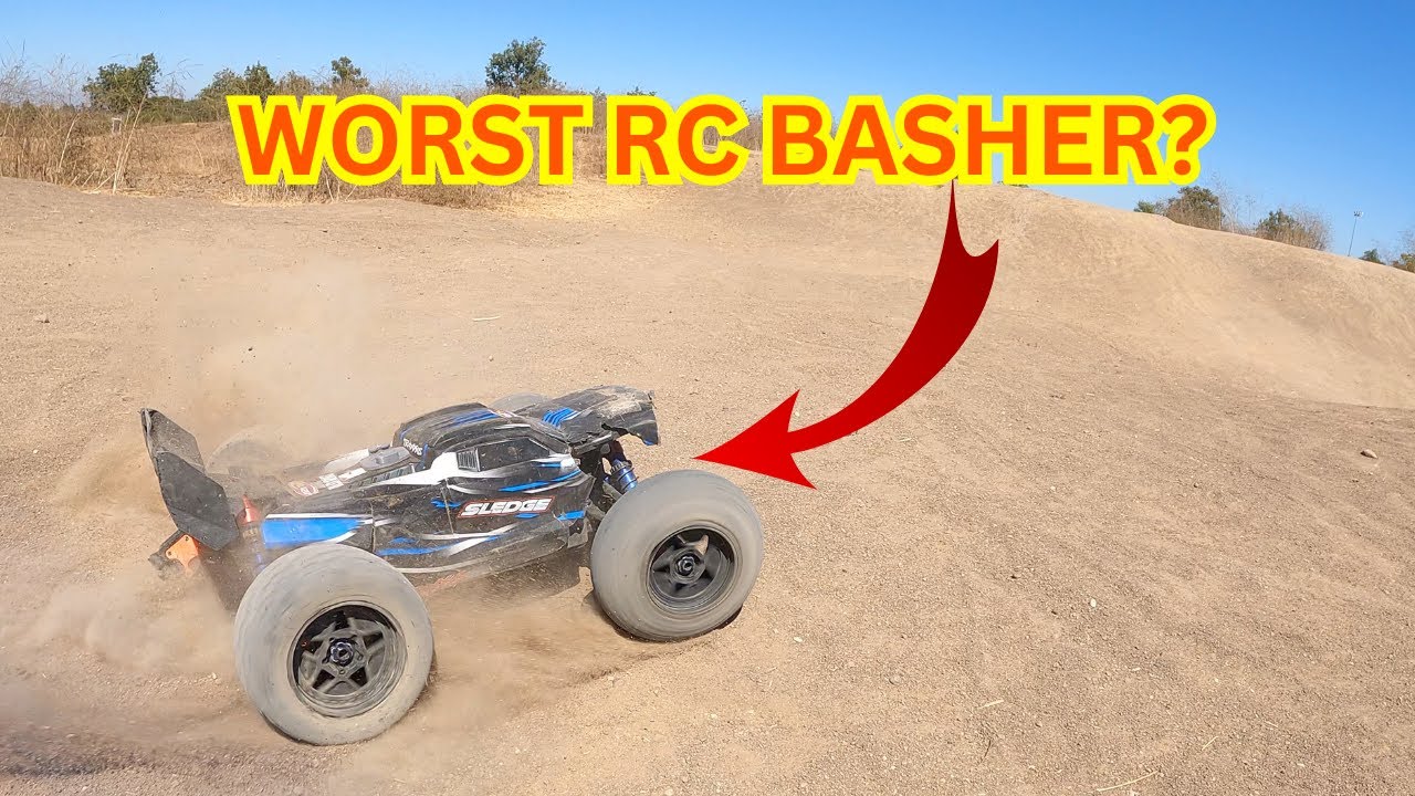 THE WORST RC BASHER IN THE WORLD (TRAXXAS SLEDGE 6S) - YouTube